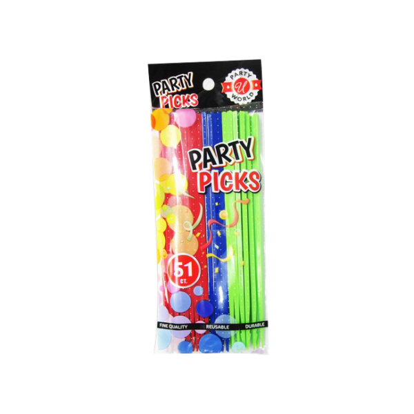 Party Picks Assorted Color 51CT – NWA Wholesaler